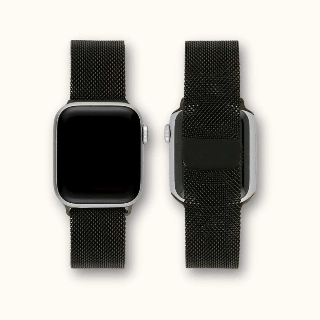 Milanese Loop Watch Band - Black Noir – Luna & Lume